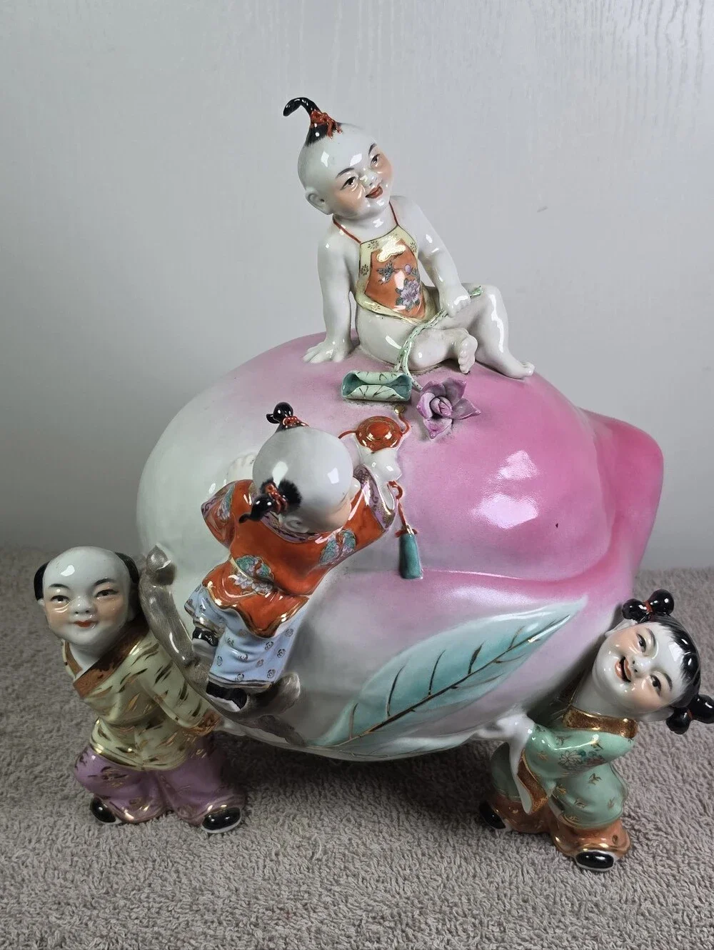 Art | Vintage Chinese Porcelain Figurine Called Longgevity Peach ...